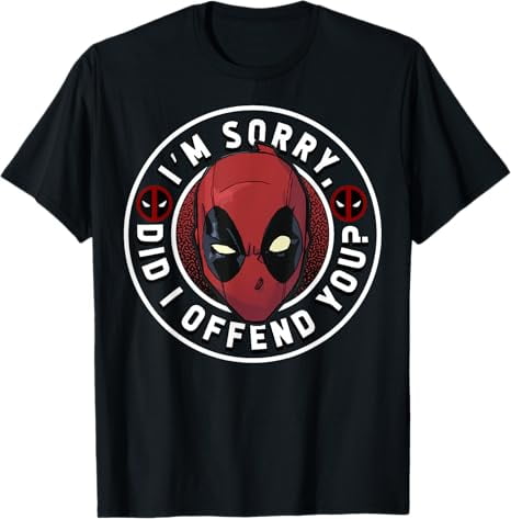 Marvel Deadpool I'm Sorry Did I Offend You T-Shirt - Walmart.com