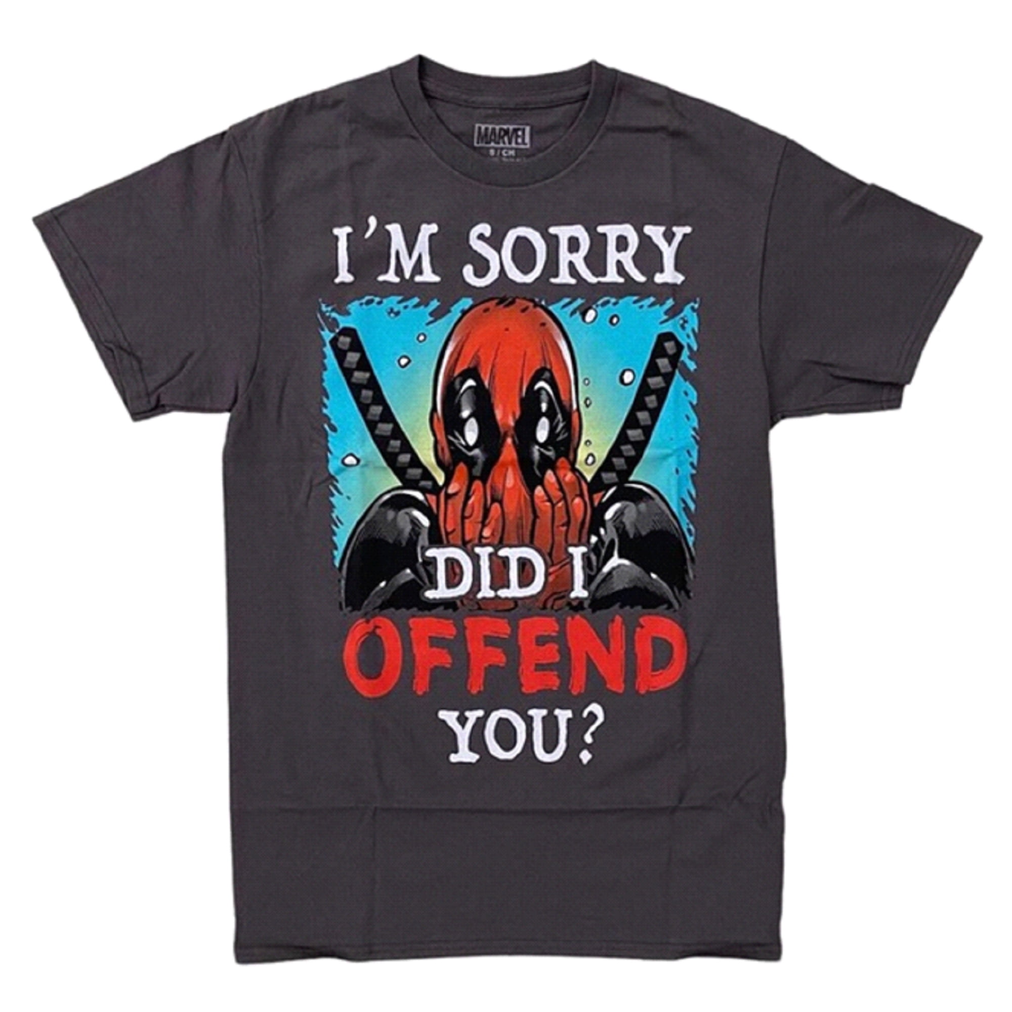 Marvel Deadpool I'm Sorry did I Offend You? Men's Graphic T-Shirt ...