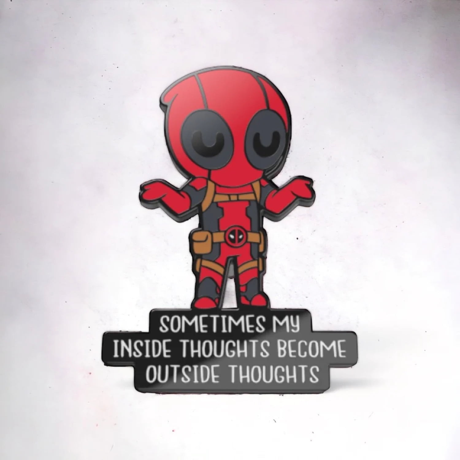 Marvel Deadpool Inside Thoughts Enamel Pin - Walmart.com