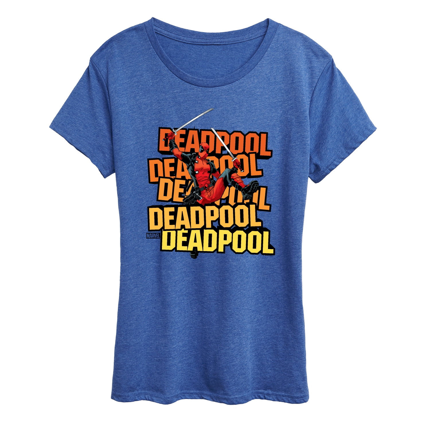 Marvel Deadpool - Katana Pose - Women's Short Sleeve Graphic T-Shirt ...