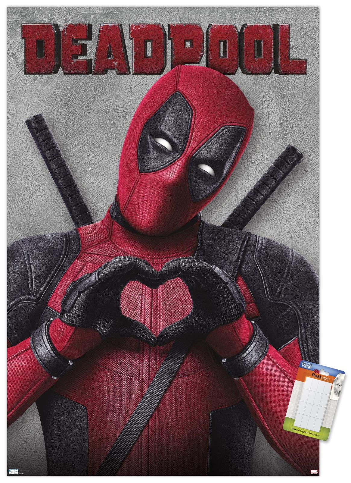 Marvel Deadpool Legacy - Heart Wall Poster, 14.725" x 22.375" - Walmart.com