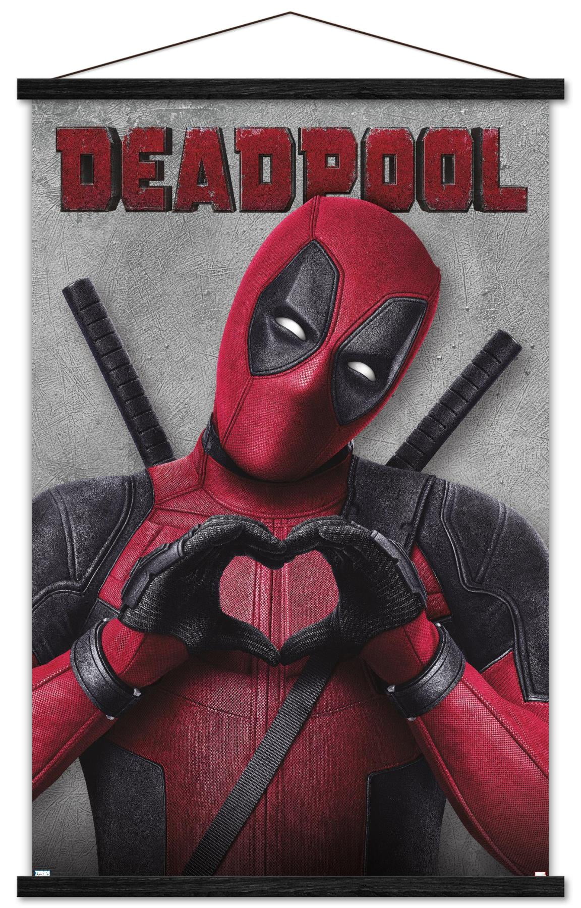 Marvel Deadpool Legacy - Heart Wall Poster with Magnetic Frame, 22.375 ...
