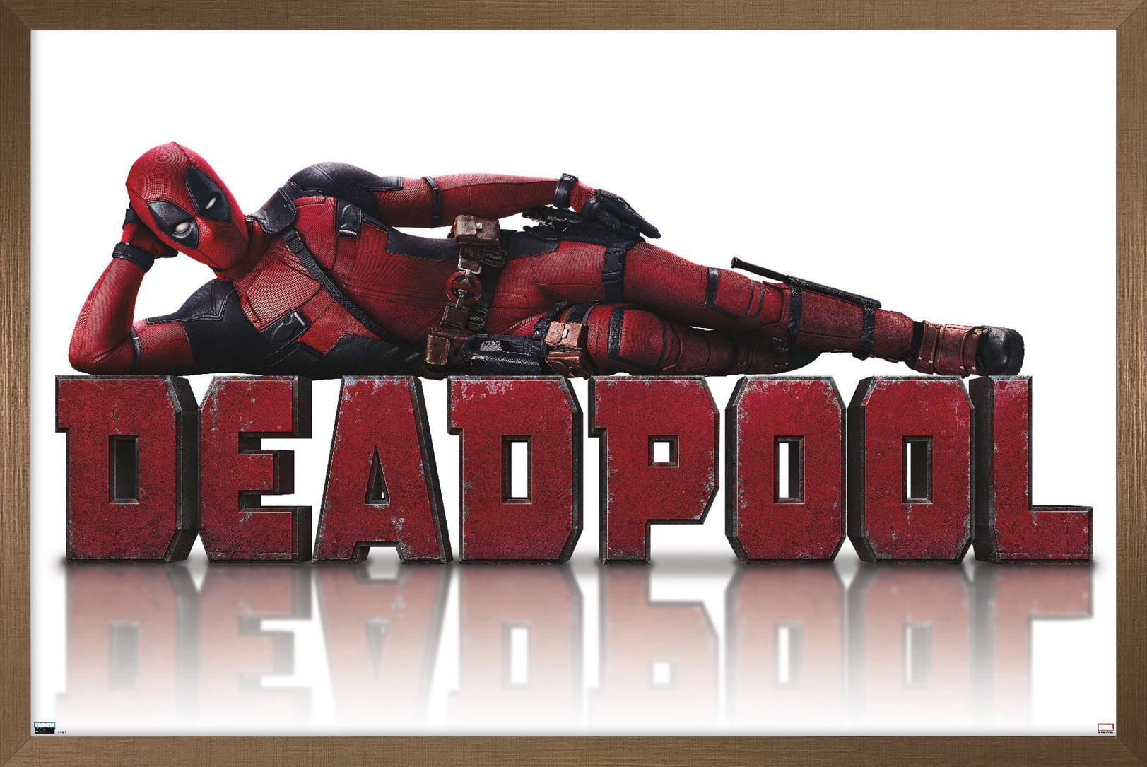 Marvel Deadpool Legacy - Lying Down Wall Poster, 22.375" x 34" Framed ...