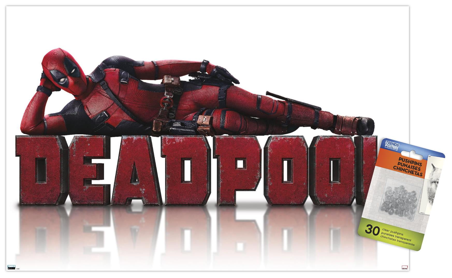 Marvel Deadpool Legacy - Lying Down Wall Poster with Push Pins, 14.725 ...
