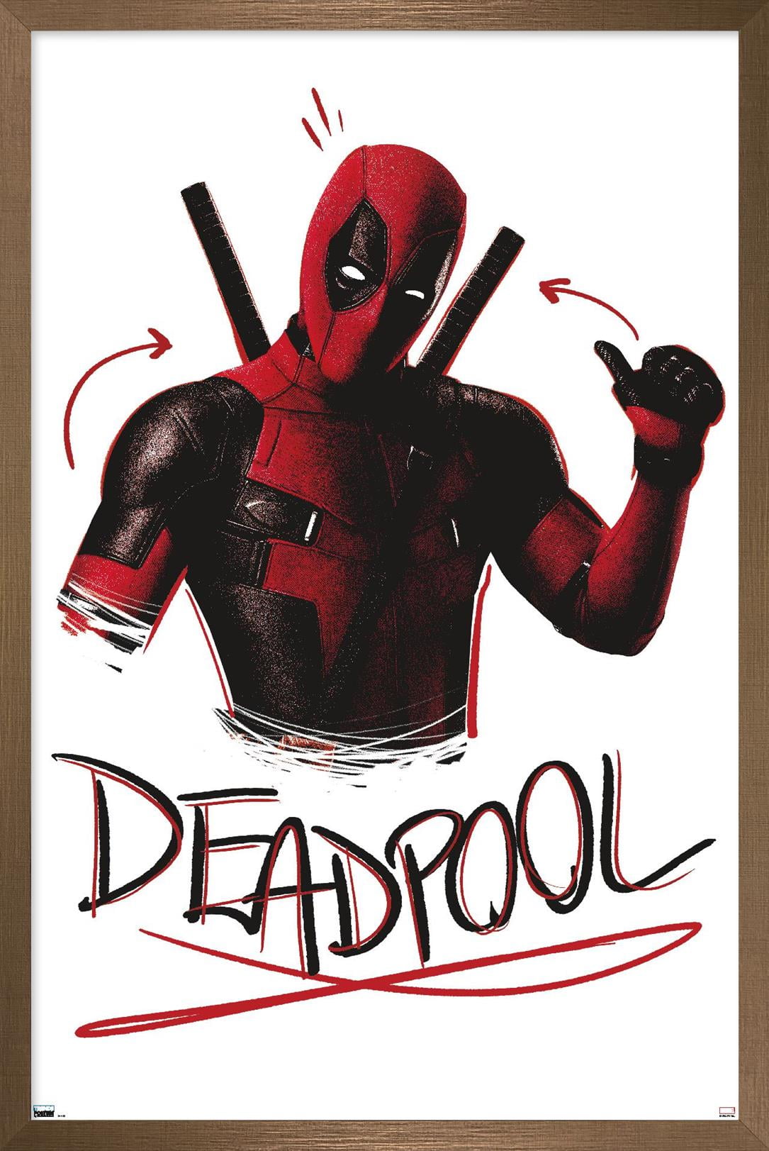 Marvel Deadpool Legacy - Thumbs up Wall Poster, 22.375" x 34" Framed ...
