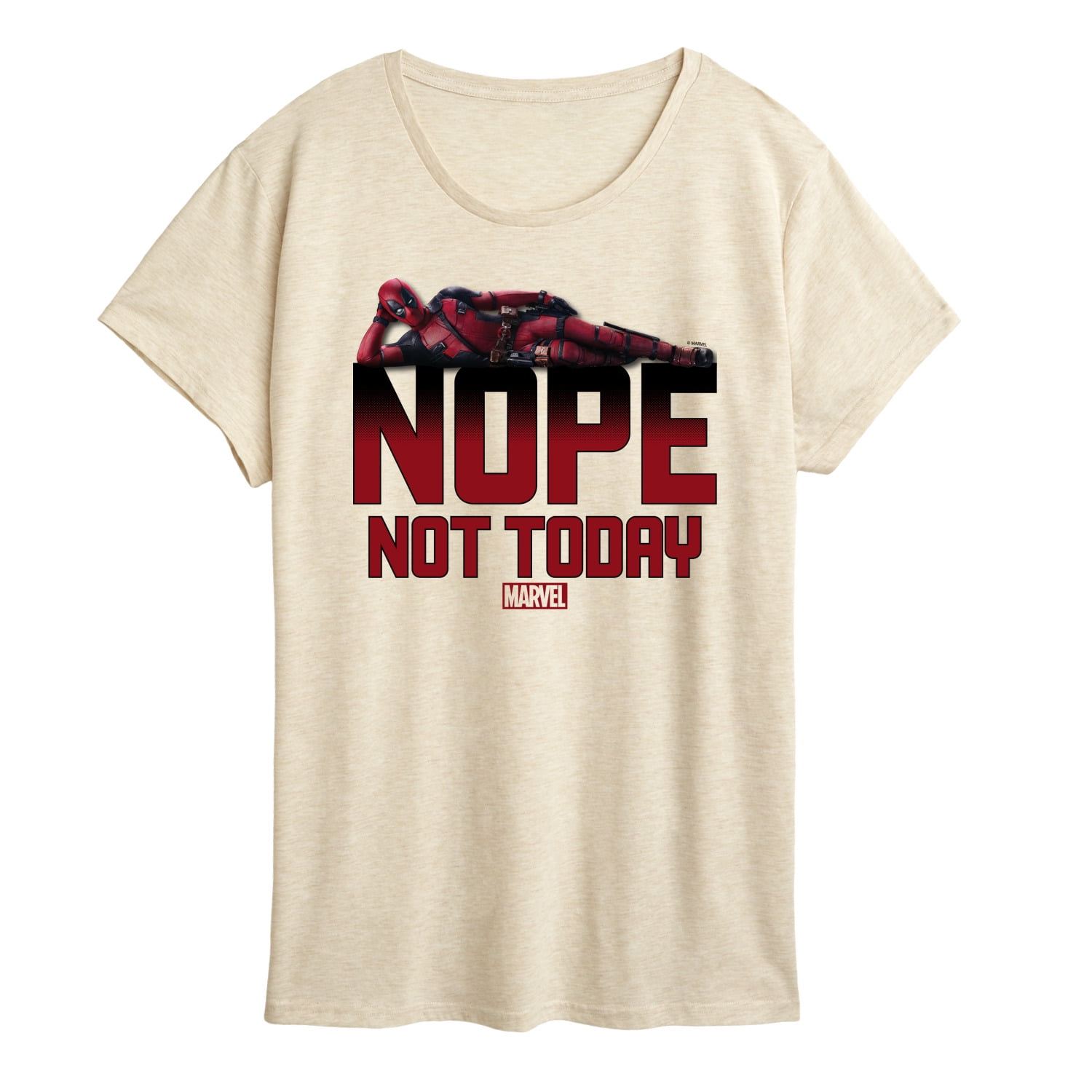 Marvel Deadpool - Nope Not Today - Women's Short Sleeve Graphic T-Shirt ...
