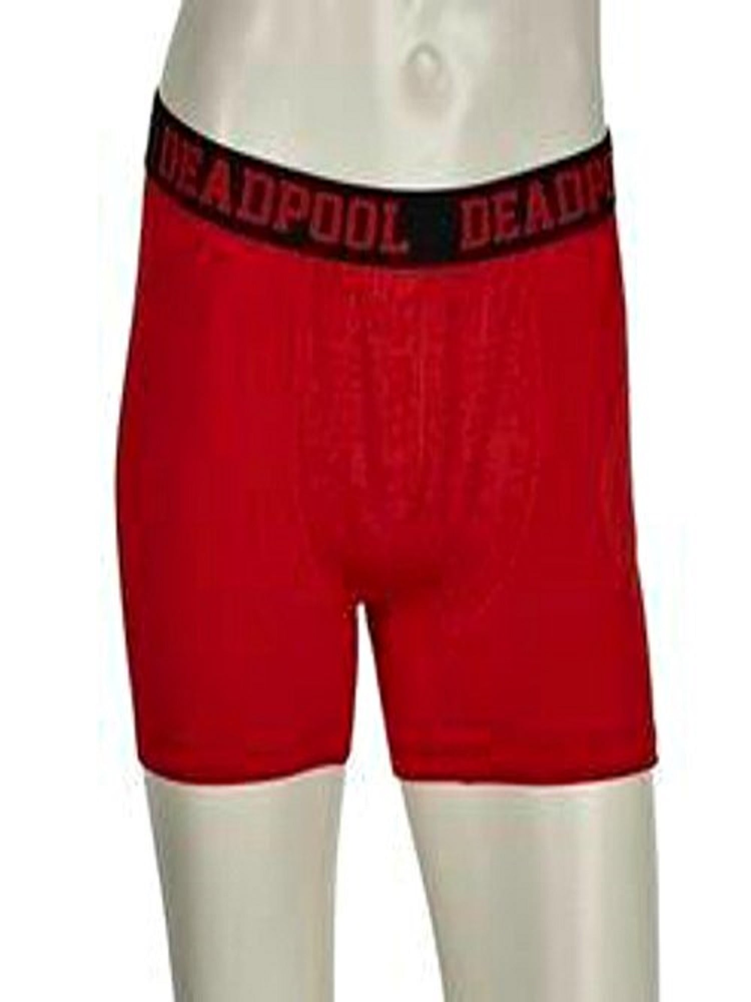 Marvel Deadpool Red Adult Men Boxer Briefs Trunk Underwear (Size Small ...