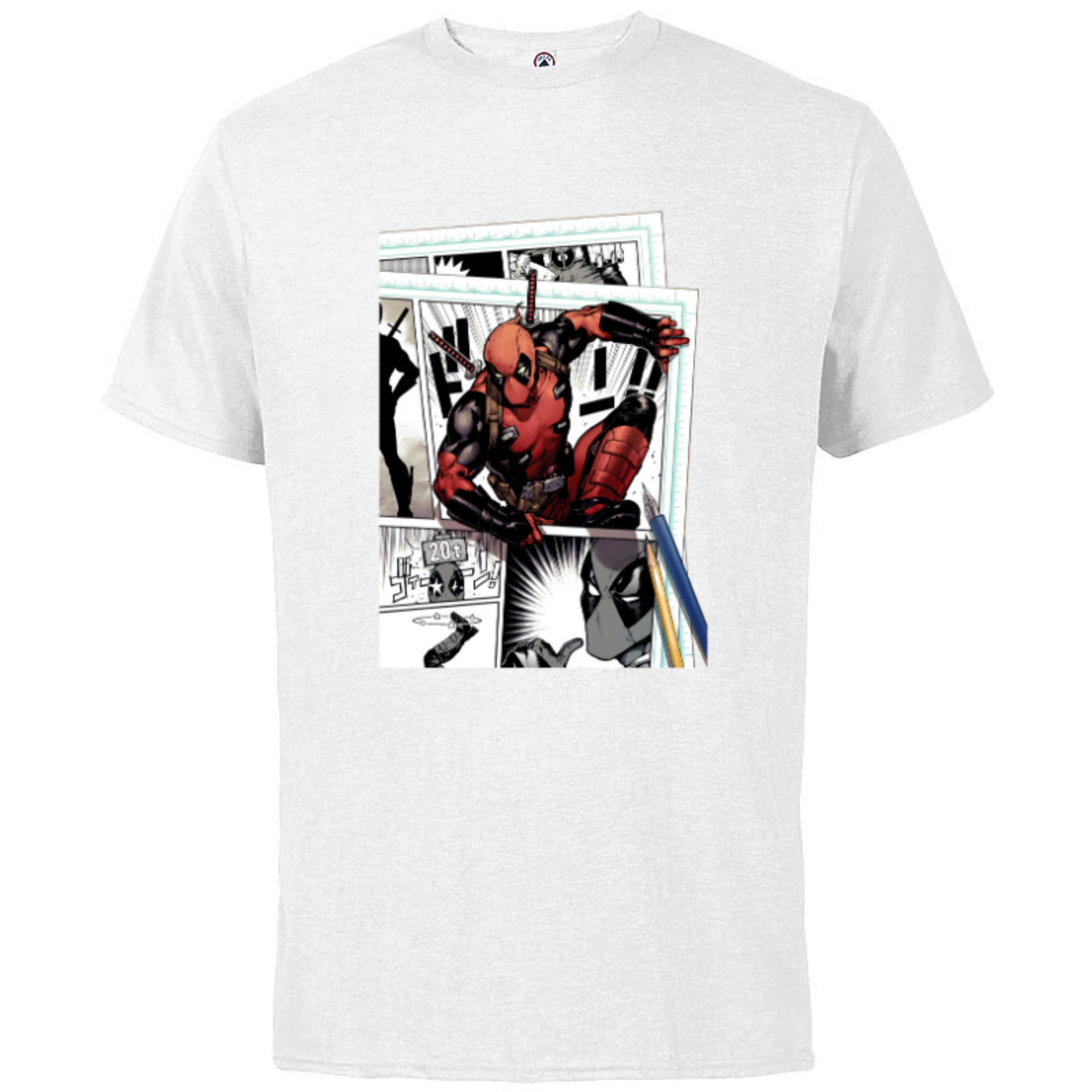 Marvel Deadpool Super Hero Comic Japanese Manga Art Homage - Short ...