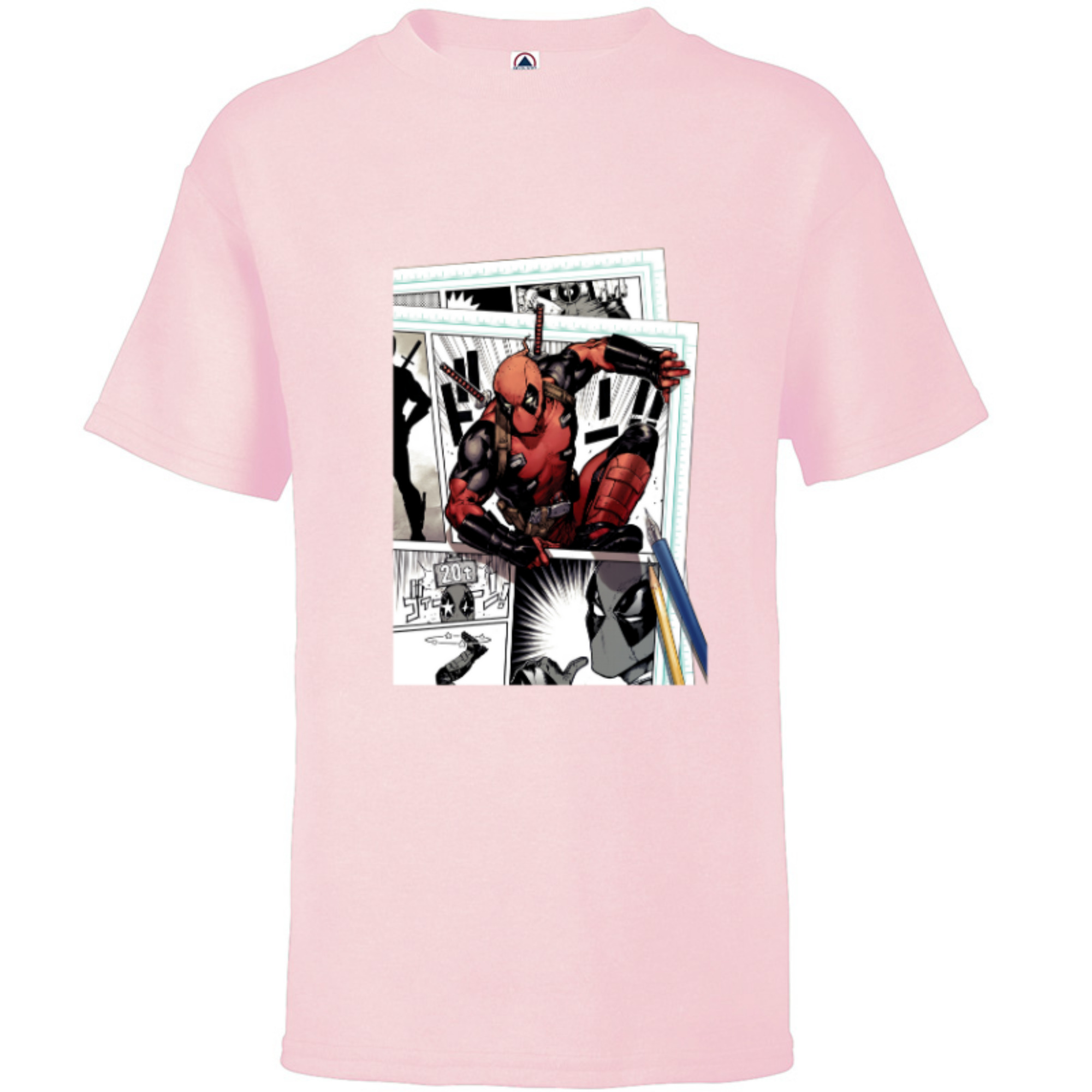 Marvel Deadpool Super Hero Comic Japanese Manga Art Homage - Short ...