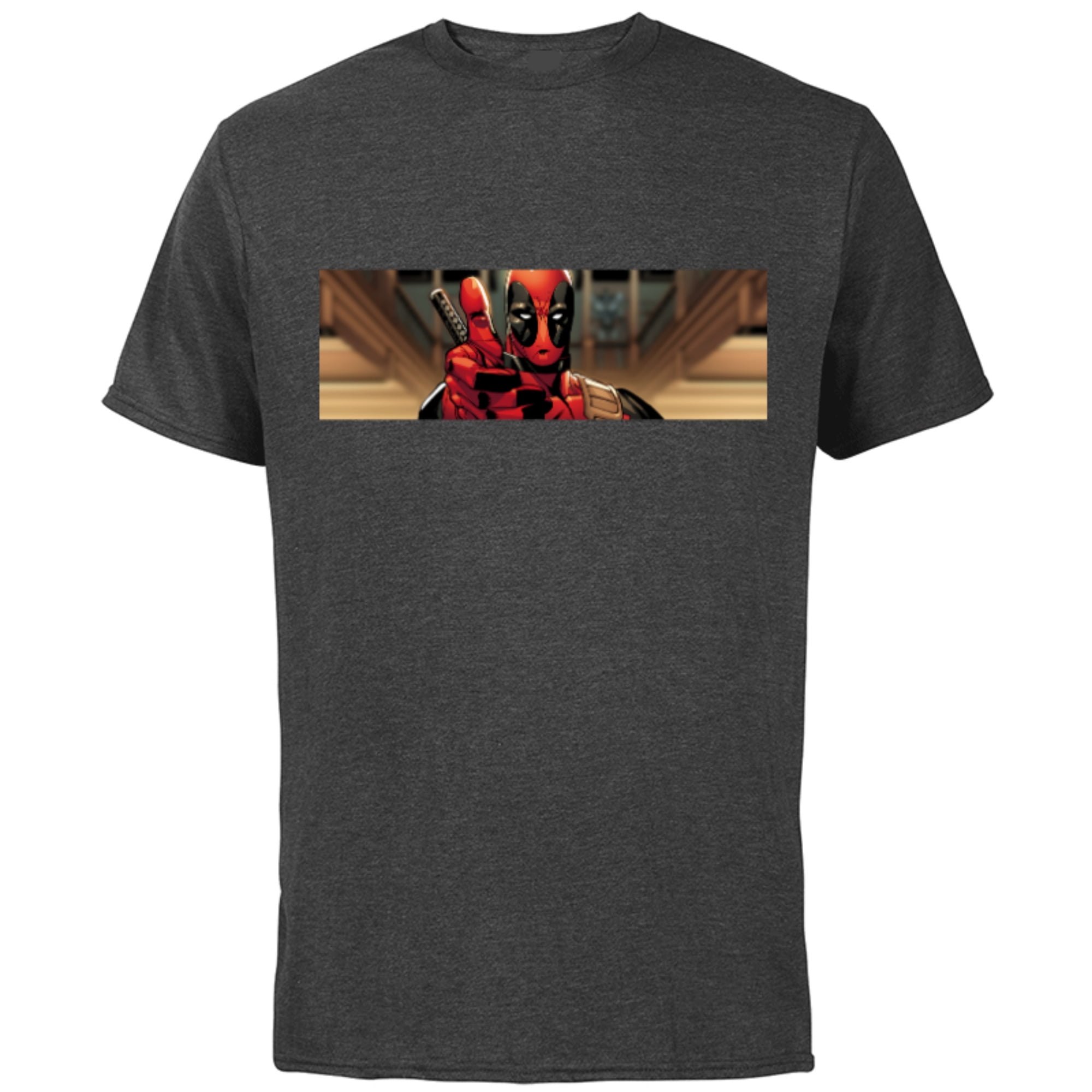 Marvel Deadpool Thumbs Up Widescreen Comic Art - Short Sleeve Cotton T ...