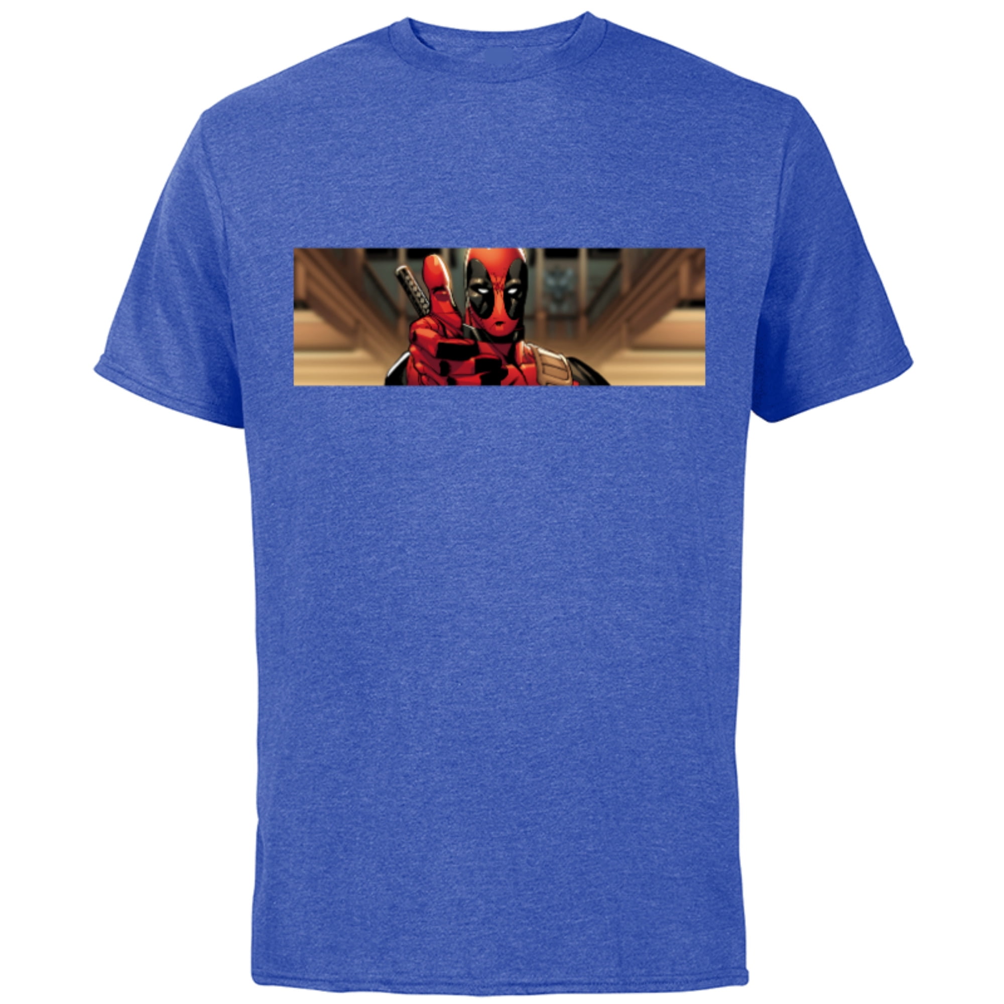 Marvel Deadpool Thumbs Up Widescreen Comic Art - Short Sleeve Cotton T ...