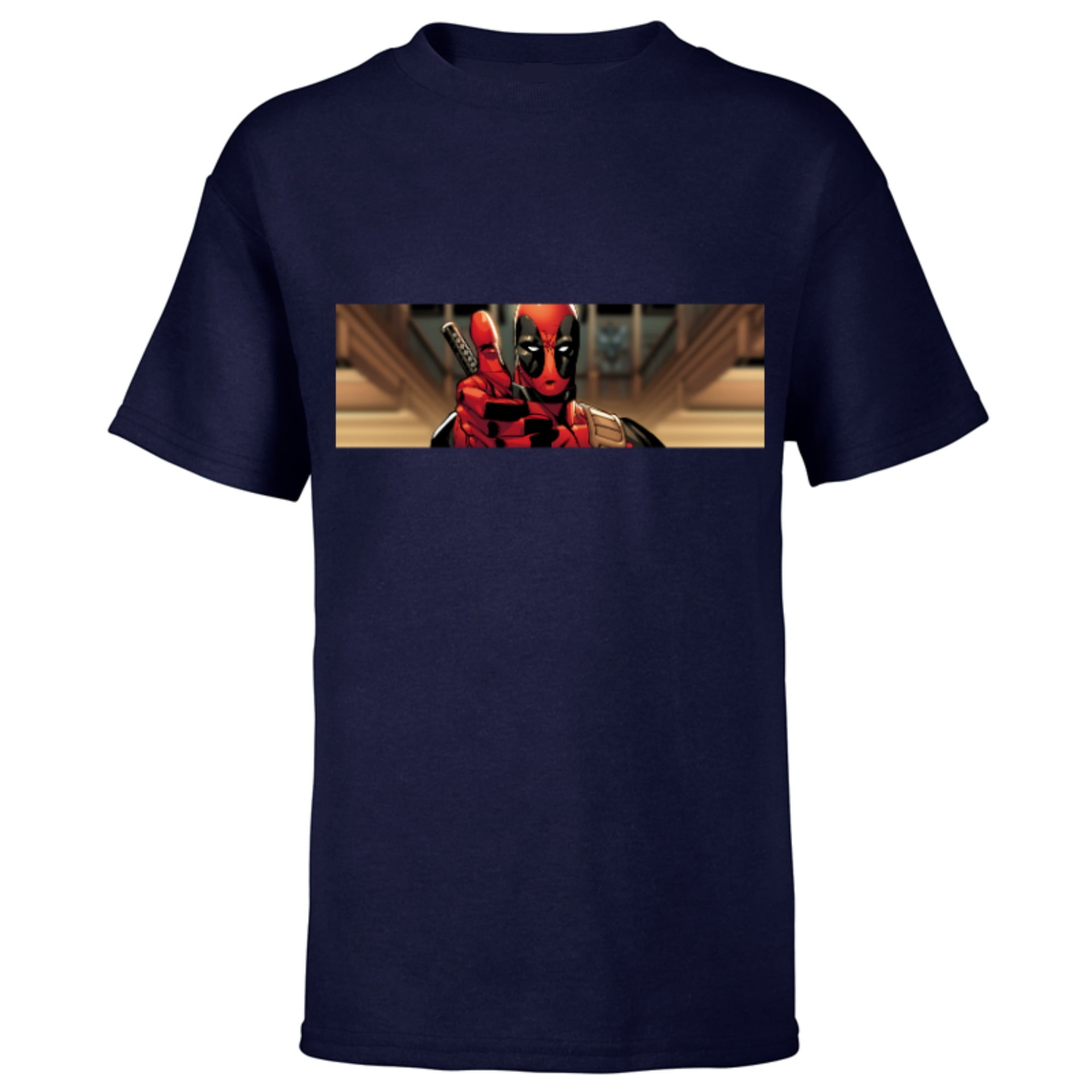 Marvel Deadpool Thumbs Up Widescreen Comic Art - Short Sleeve T-Shirt ...