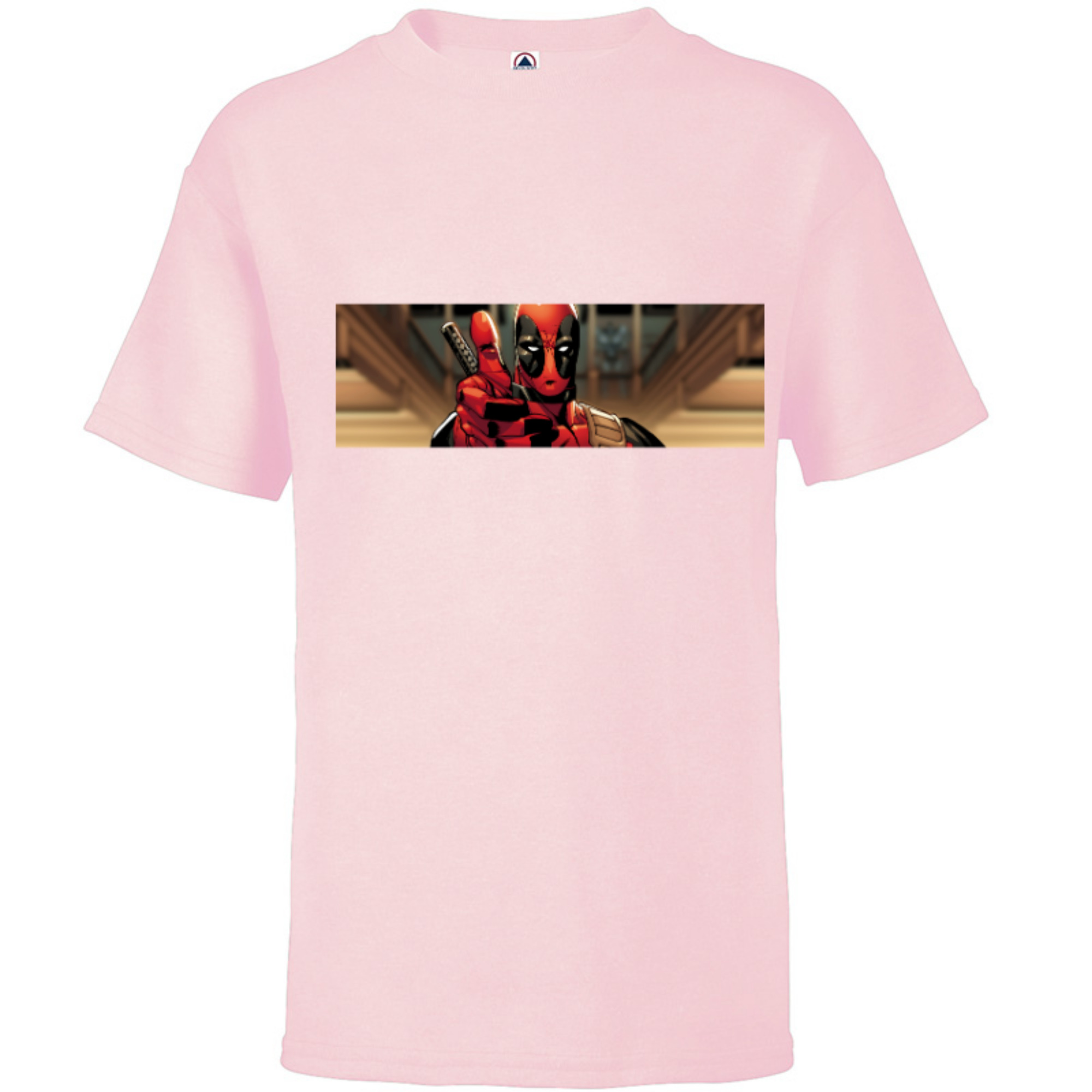 Marvel Deadpool Thumbs Up Widescreen Comic Art - Short Sleeve T-Shirt ...