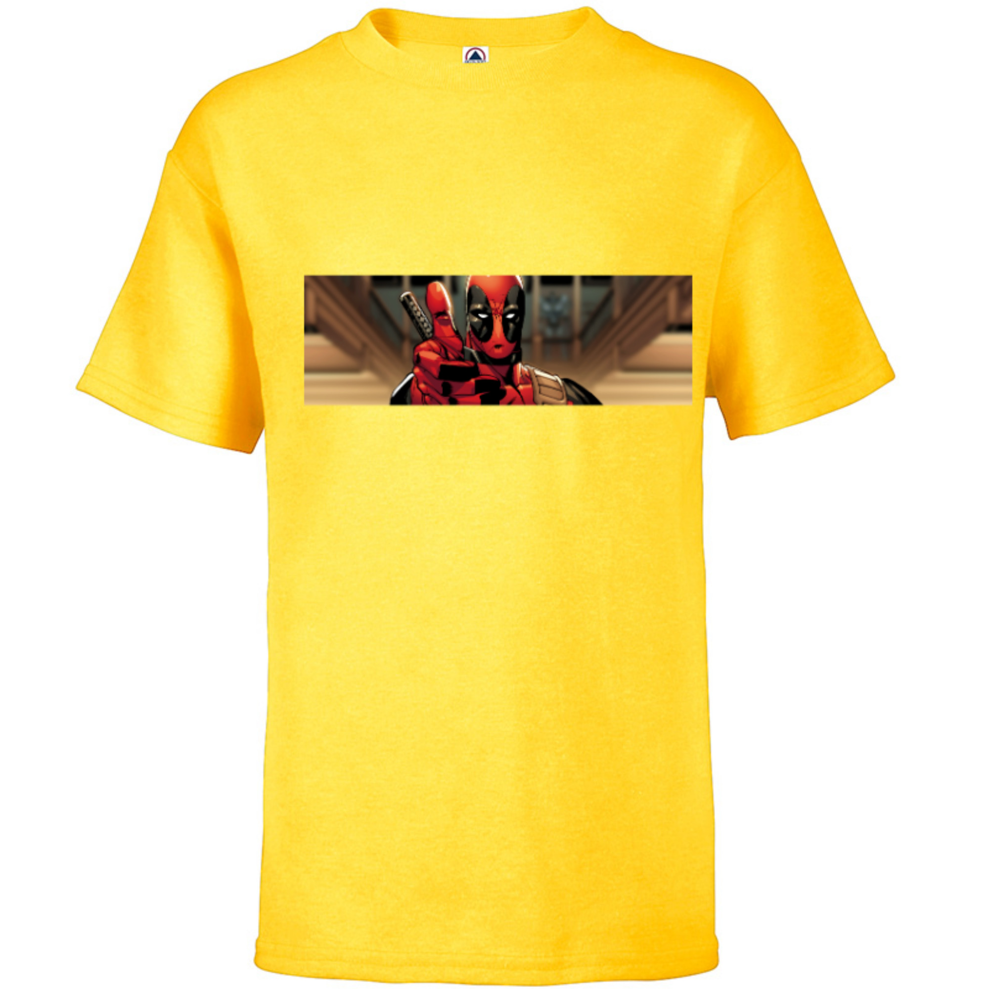 Marvel Deadpool Thumbs Up Widescreen Comic Art - Short Sleeve T-Shirt ...