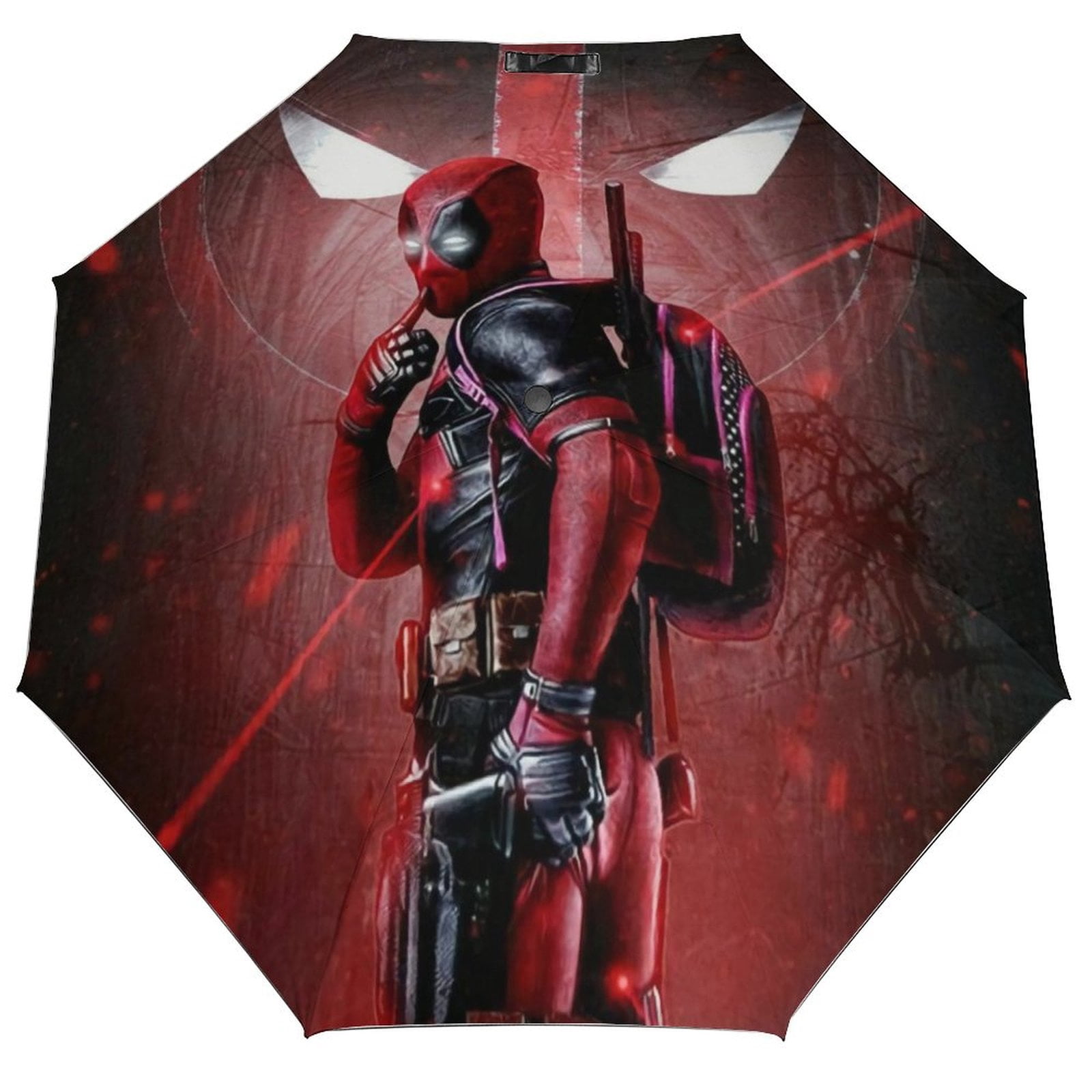 Marvel-Deadpool Umbrella Windproof Travel Umbrellas for Rain,Easy Auto ...