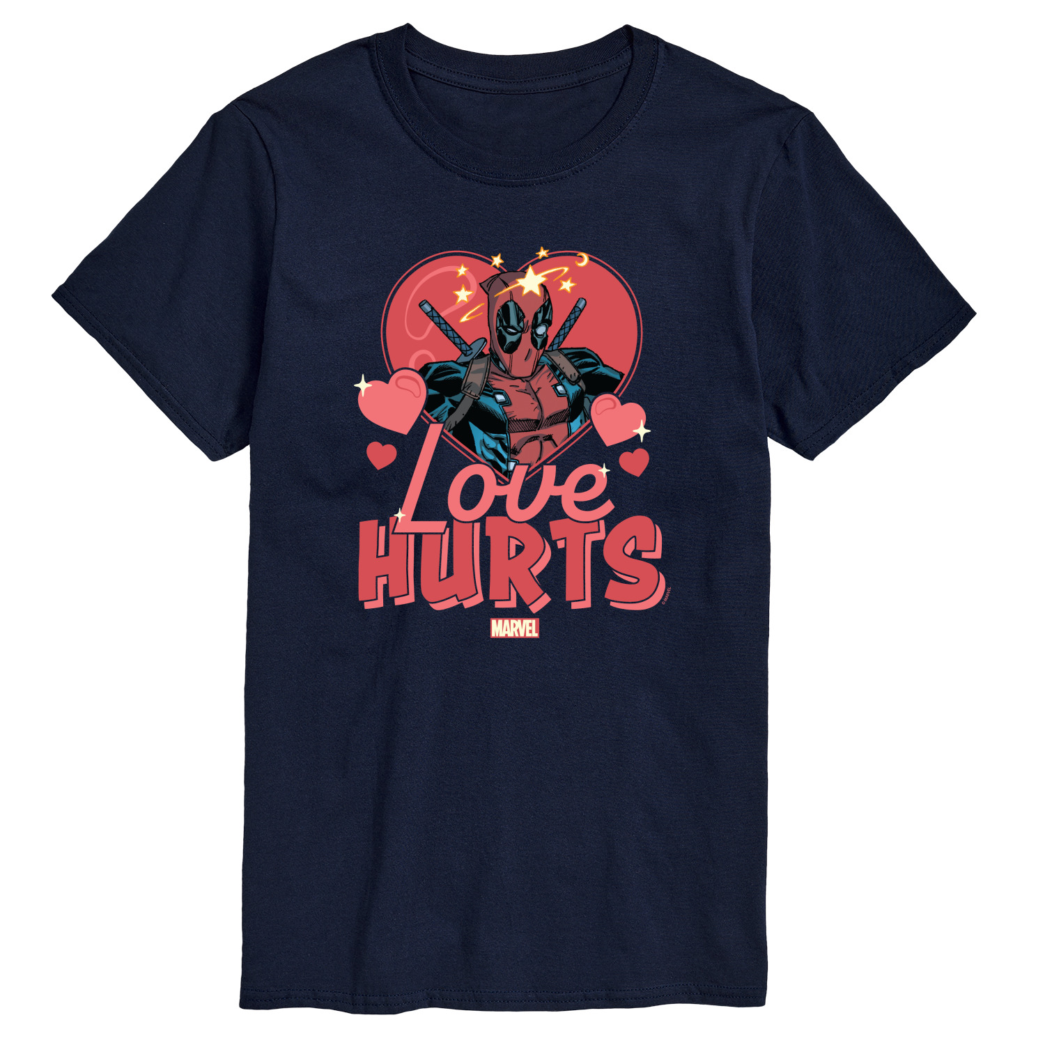 Marvel Deadpool - Valentine's Day Love Hurts - Men's Short Sleeve ...