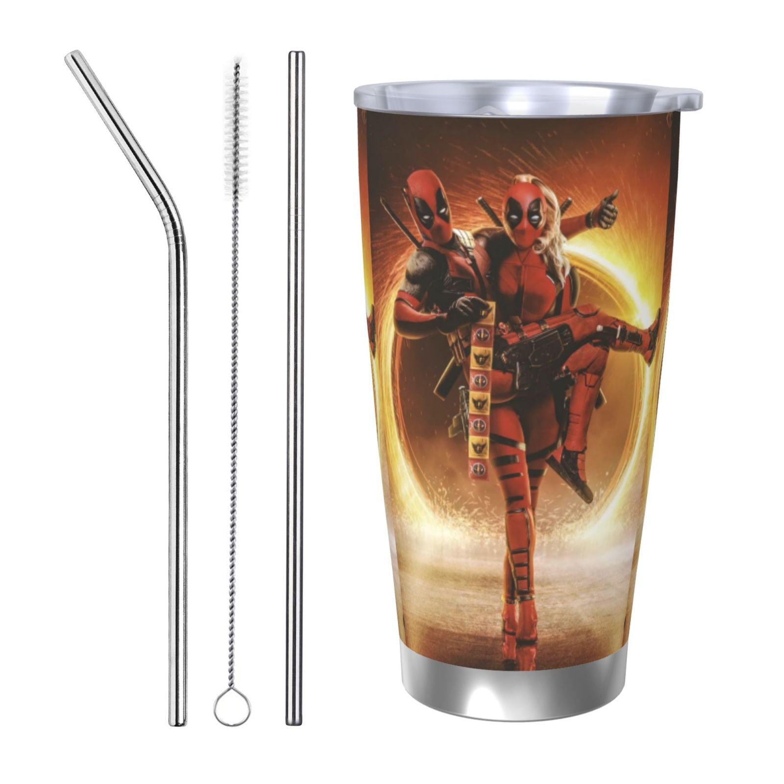 Marvel-Deadpool Water Bottle,Coffee Cups,Insulated Stainless Steel ...