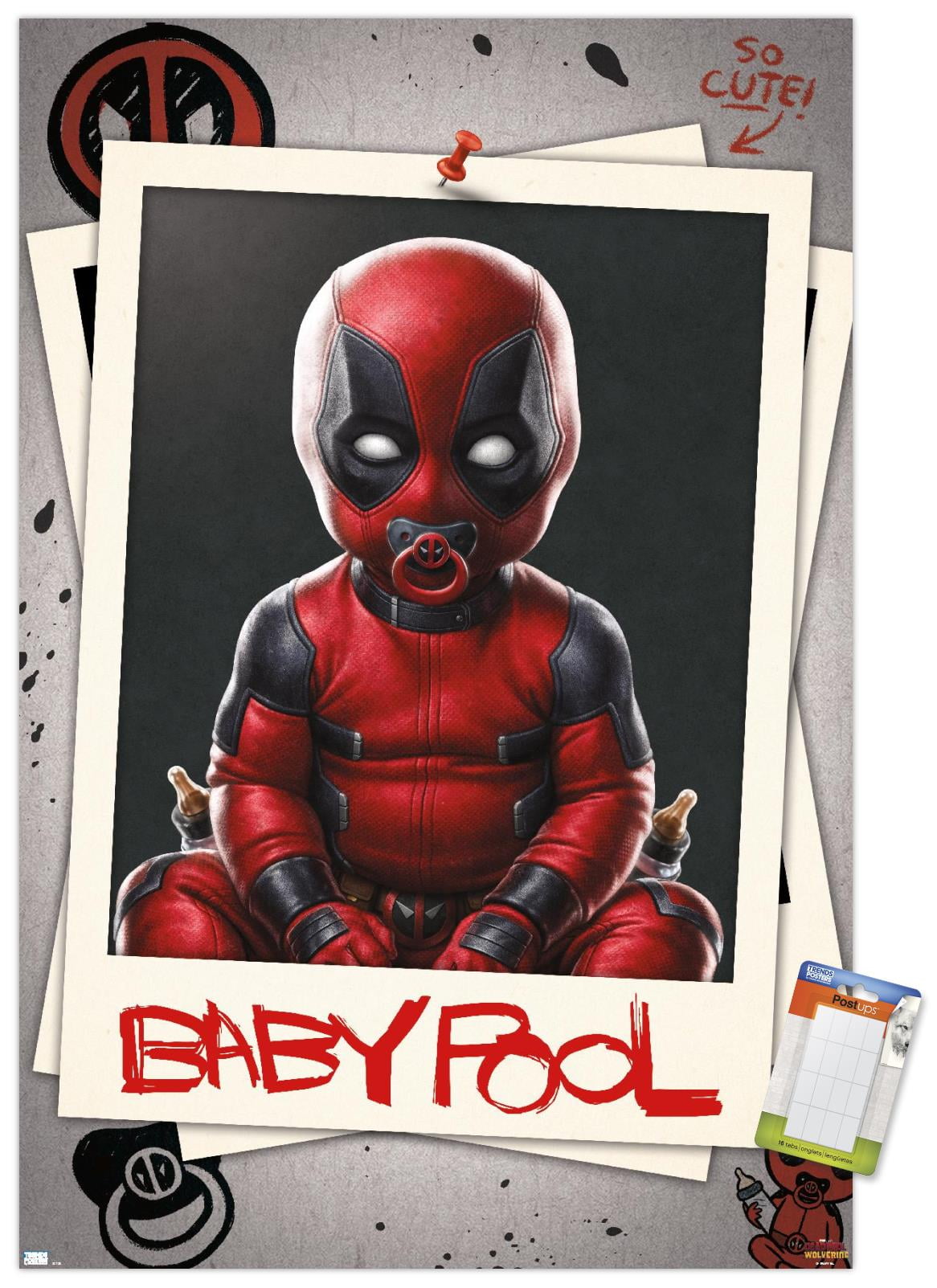 Marvel Deadpool & Wolverine - Babypool Wall Poster, 14.725" x 22.375 ...