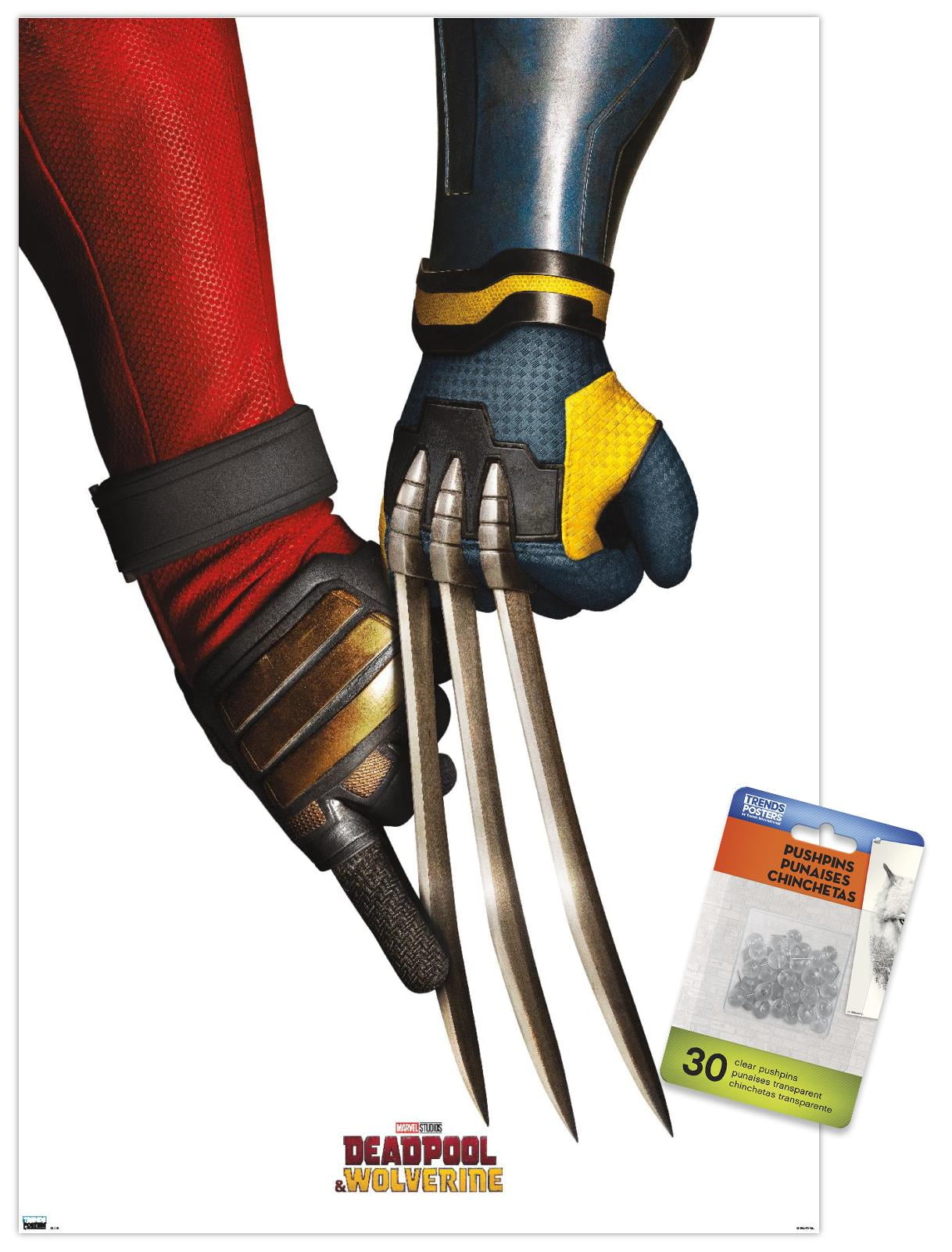 Marvel Deadpool & Wolverine - Claws Teaser One Sheet Wall Poster with ...