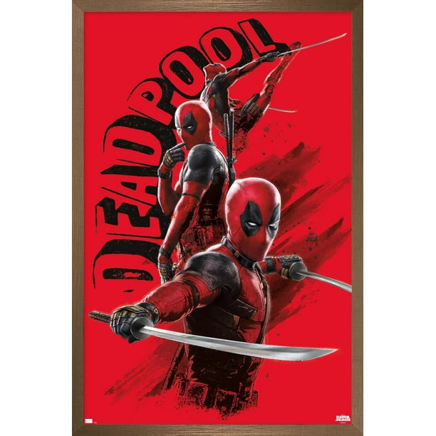 Marvel Deadpool & Wolverine - Deadpool Poses Wall Poster, 22.375" x 34 ...