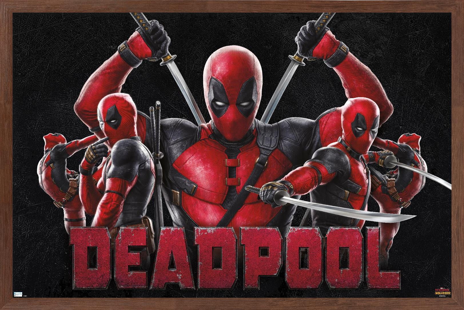 Marvel Deadpool & Wolverine - Deadpool Wall Poster, 14.725" x 22.375 ...