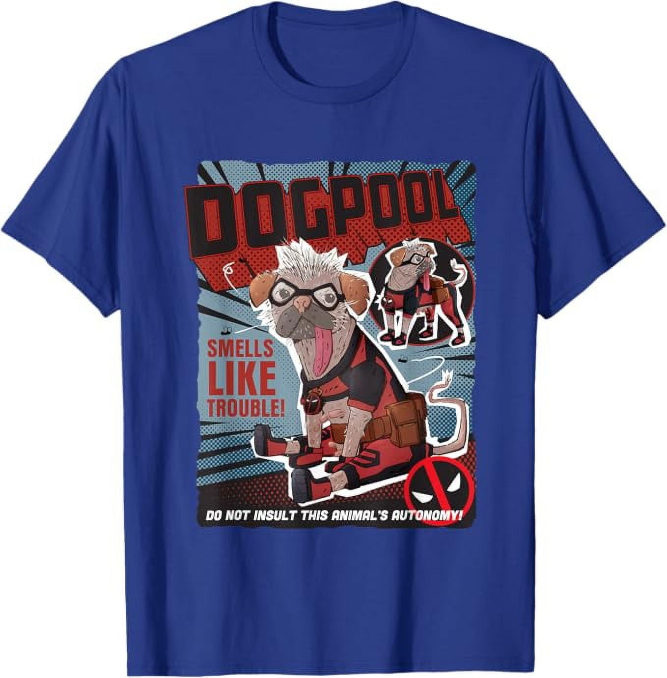 Marvel Deadpool & Wolverine Dogpool Doodle Comic Book Cover T-Shirt ...