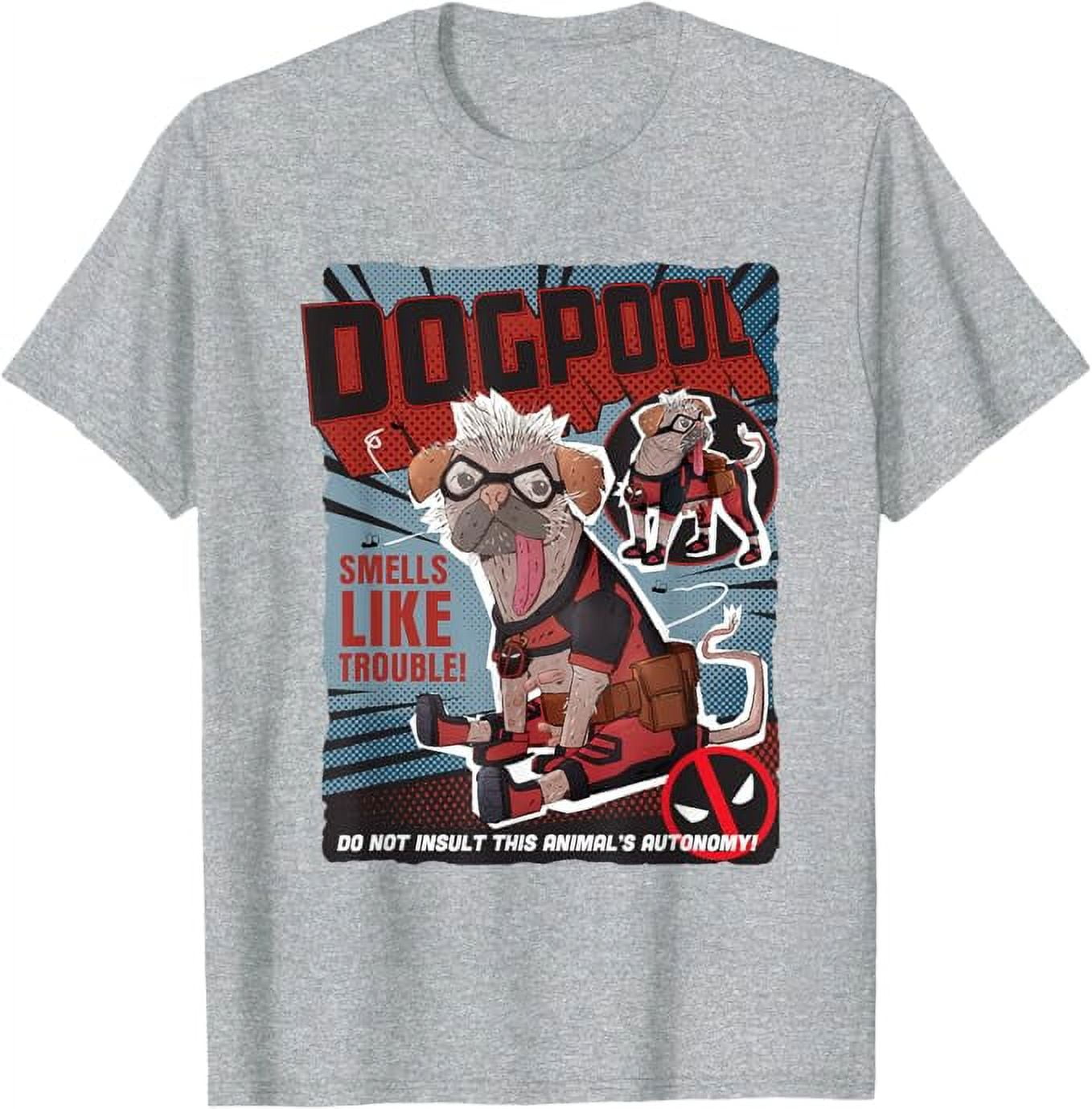 Marvel Deadpool & Wolverine Dogpool Doodle Comic Book Cover T-Shirt ...