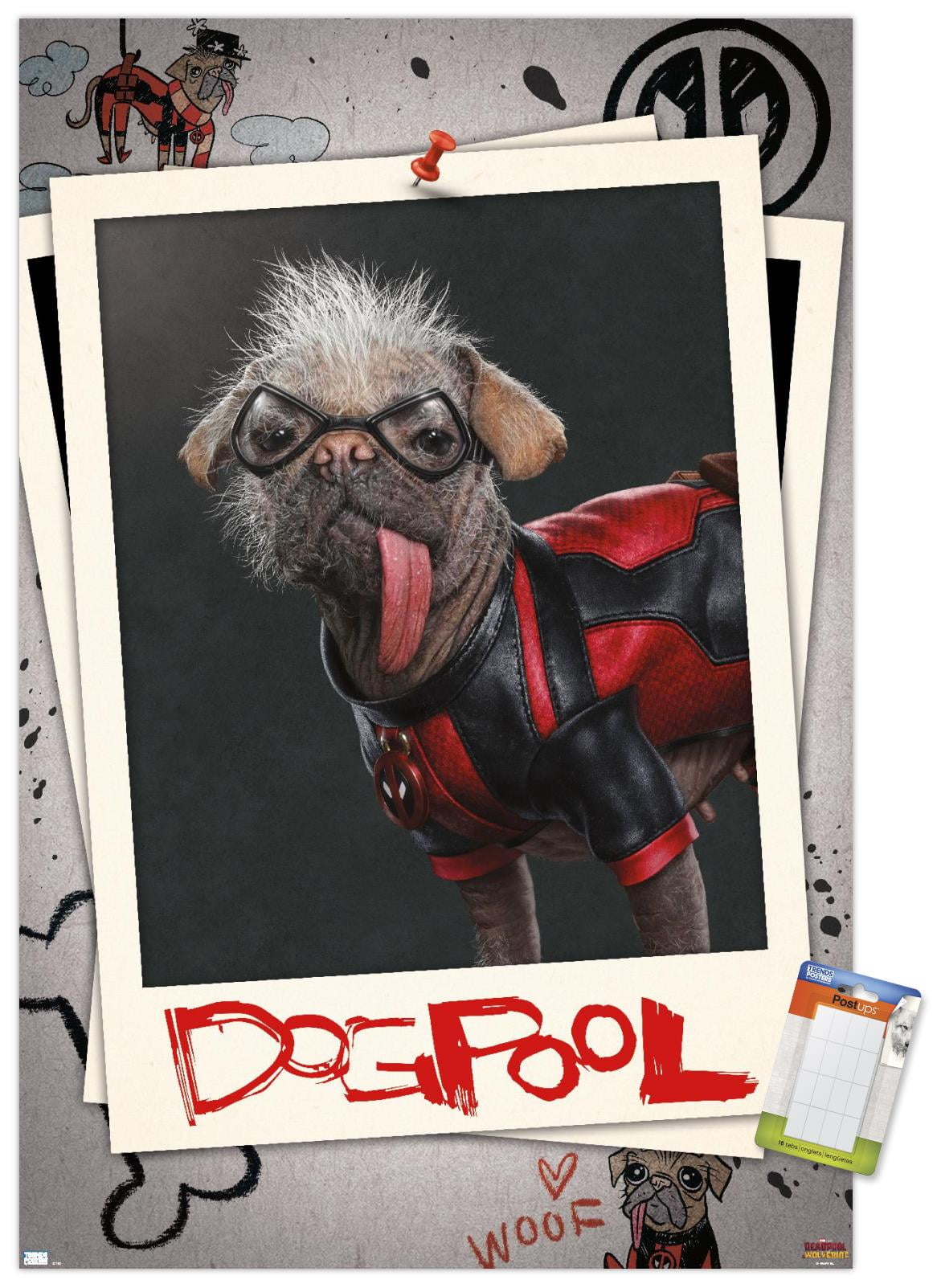 Marvel Deadpool & Wolverine - Dogpool Wall Poster, 22.375" x 34 ...