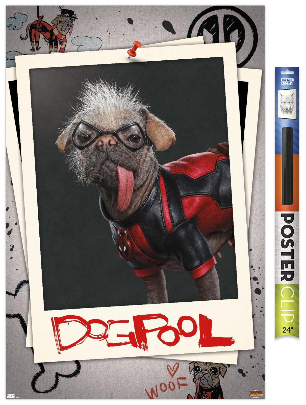 Marvel Deadpool & Wolverine - Dogpool Wall Poster, 22.375" x 34 ...
