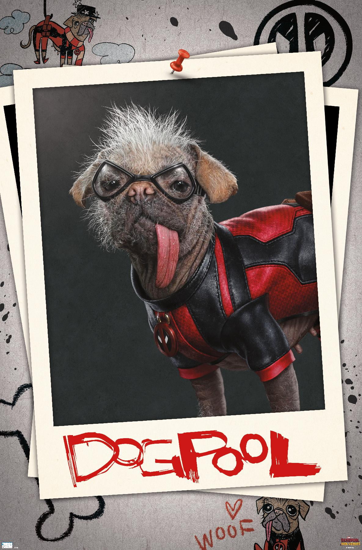Marvel Deadpool & Wolverine - Dogpool Wall Poster, 22.375" x 34 ...