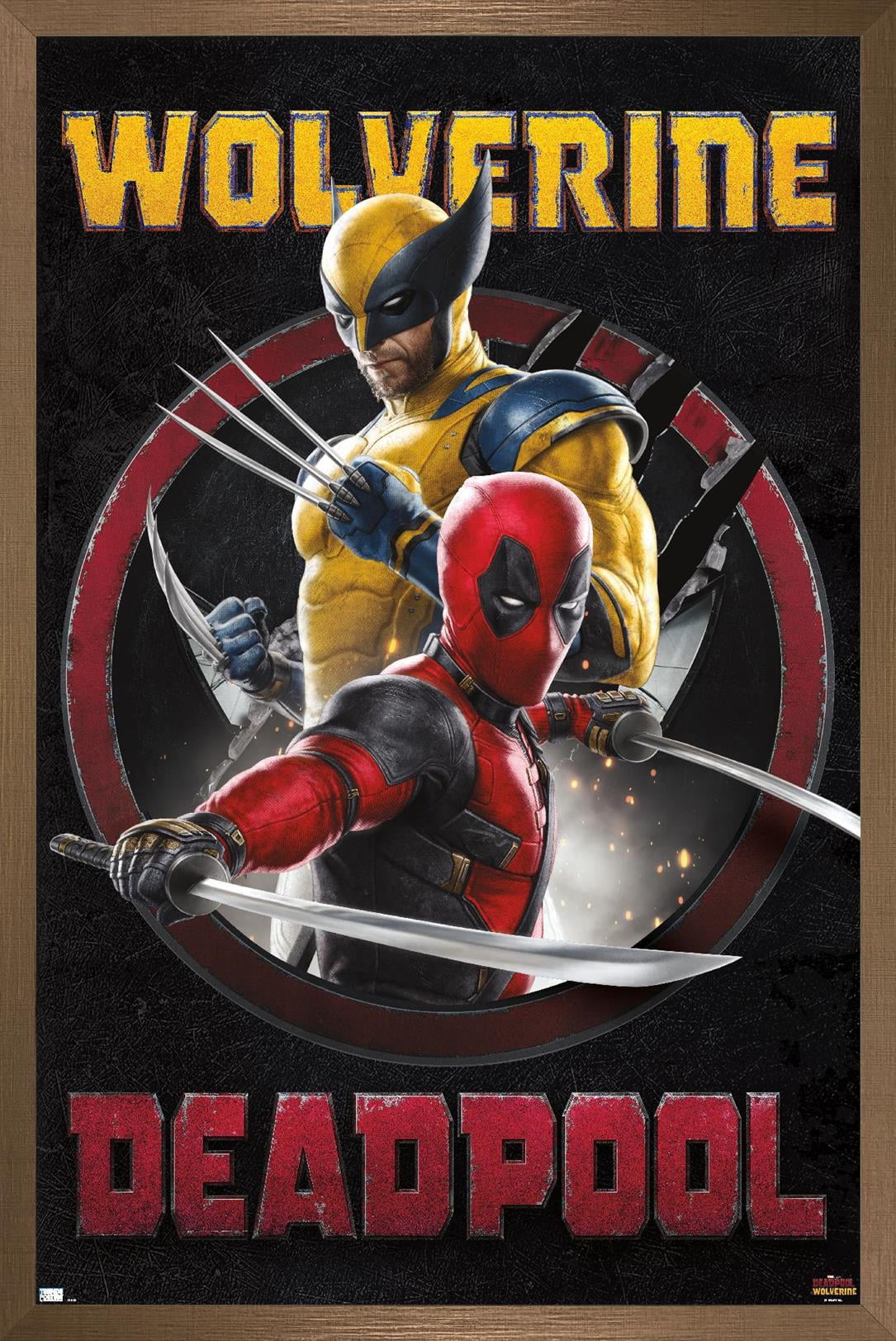 Marvel Deadpool & Wolverine - Duo Wall Poster, 22.375" x 34" Framed ...