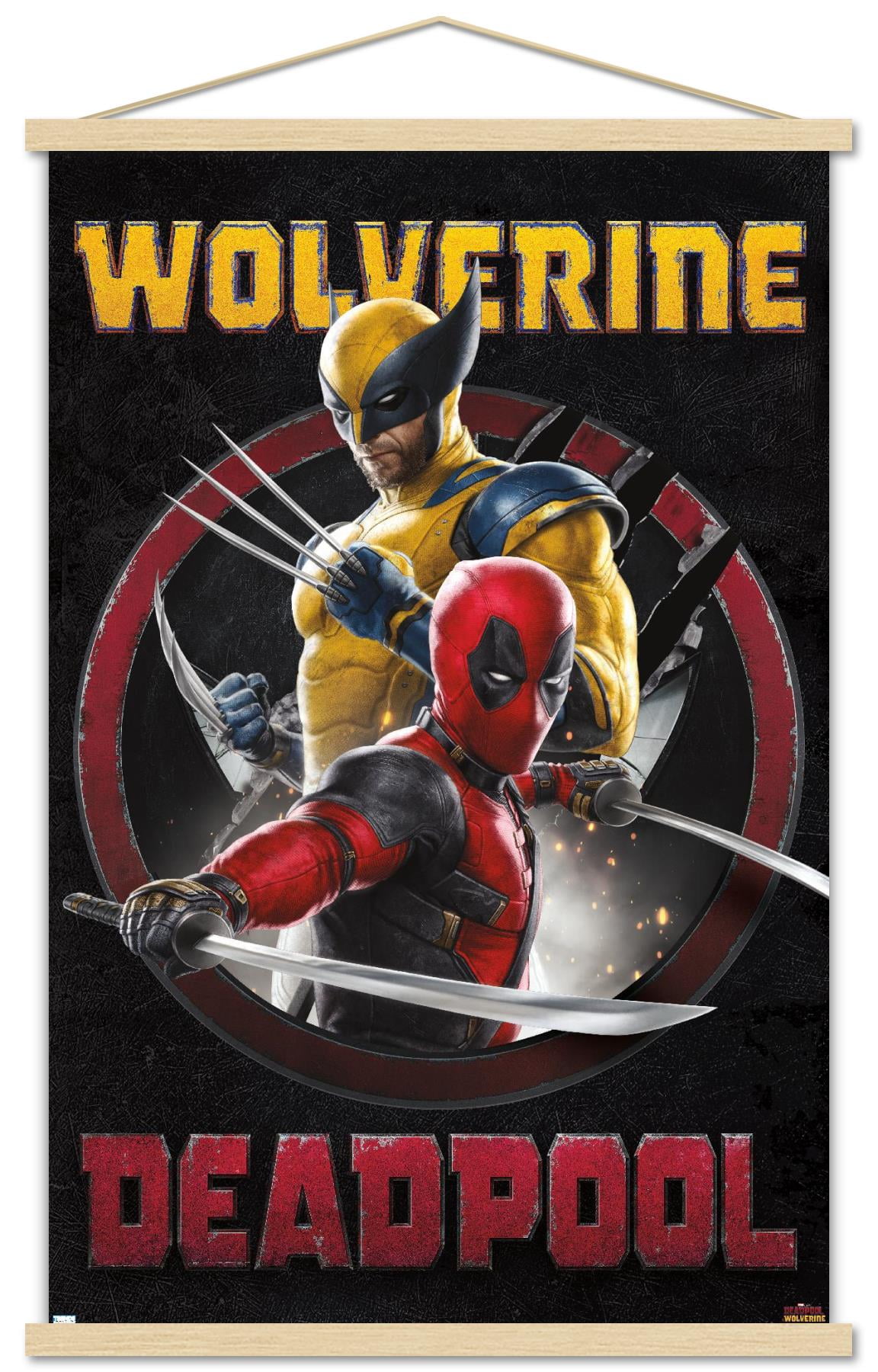 Marvel Deadpool & Wolverine - Duo Wall Poster with Magnetic Frame, 22. ...