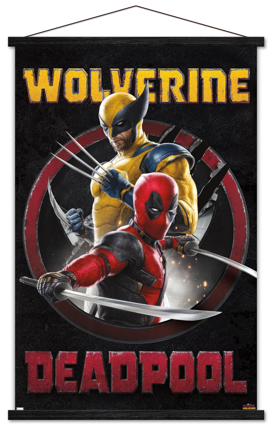 Marvel Deadpool & Wolverine - Duo Wall Poster with Magnetic Frame, 22. ...
