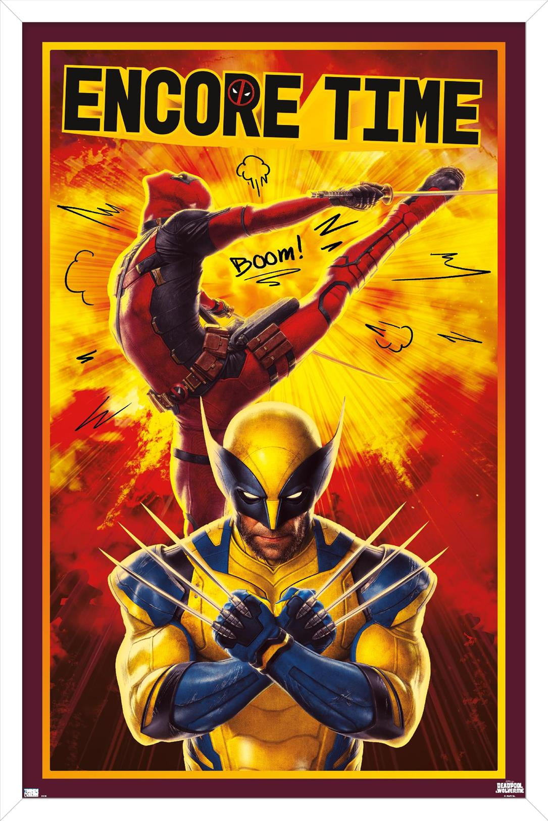 Marvel Deadpool & Wolverine - Encore Time Wall Poster, 22.375" x 34 ...