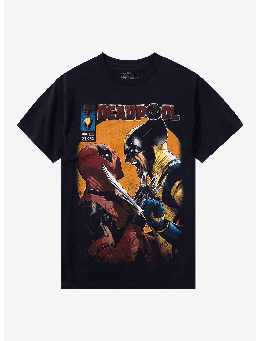 Marvel Deadpool Wolverine Face-Off Comic T-Shirt - Walmart.com