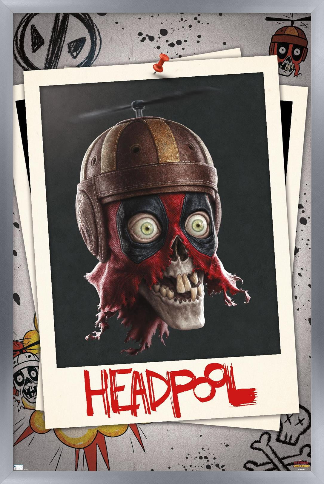 Marvel Deadpool & Wolverine - Headpool Wall Poster, 14.725" x 22.375 ...