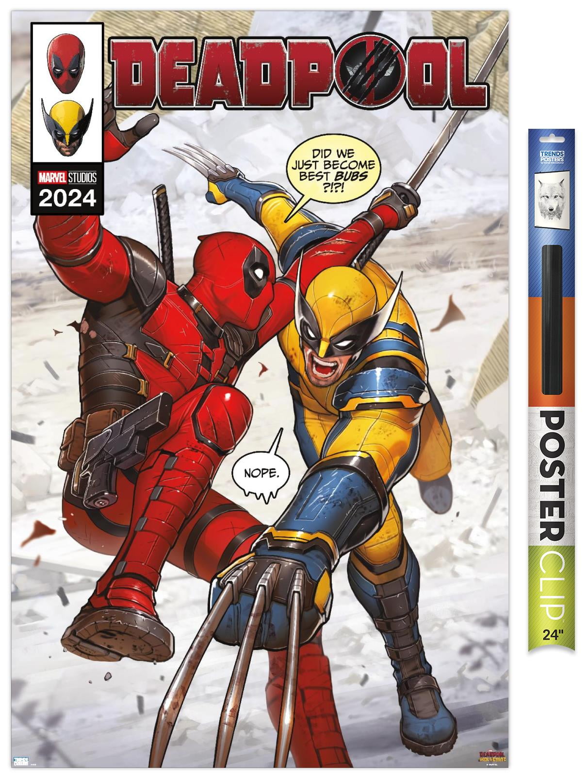 Marvel Deadpool & Wolverine - Homage Cover #1 Wall Poster, 22.375" x 34 ...