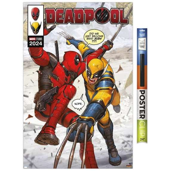 Marvel Deadpool & Wolverine - Homage Cover #1 Wall Poster, 22.375" x 34 ...