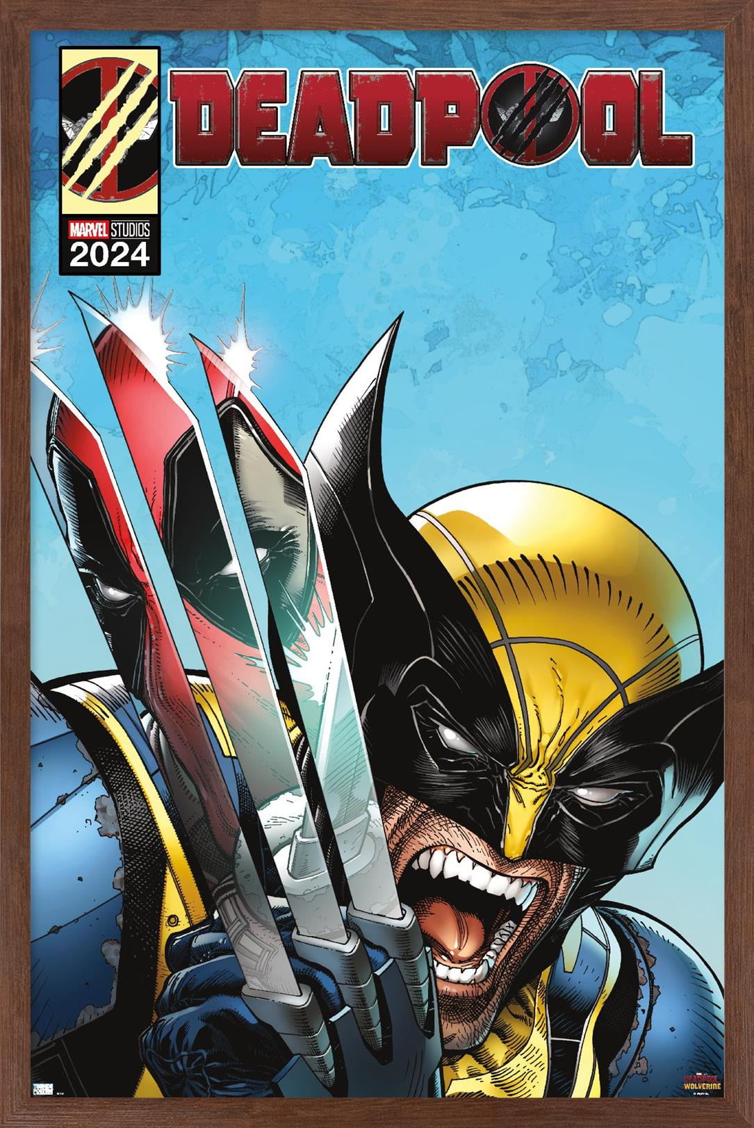 Marvel Deadpool & Wolverine - Homage Cover Wolverine Claws Wall Poster ...