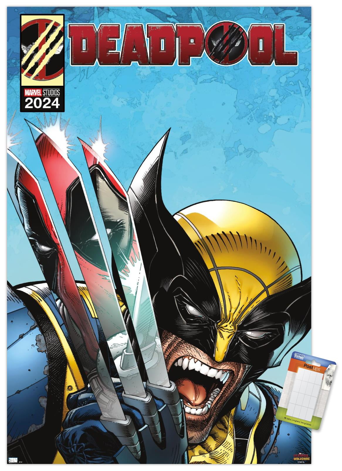 Marvel Deadpool & Wolverine - Homage Cover Wolverine Claws Wall Poster ...