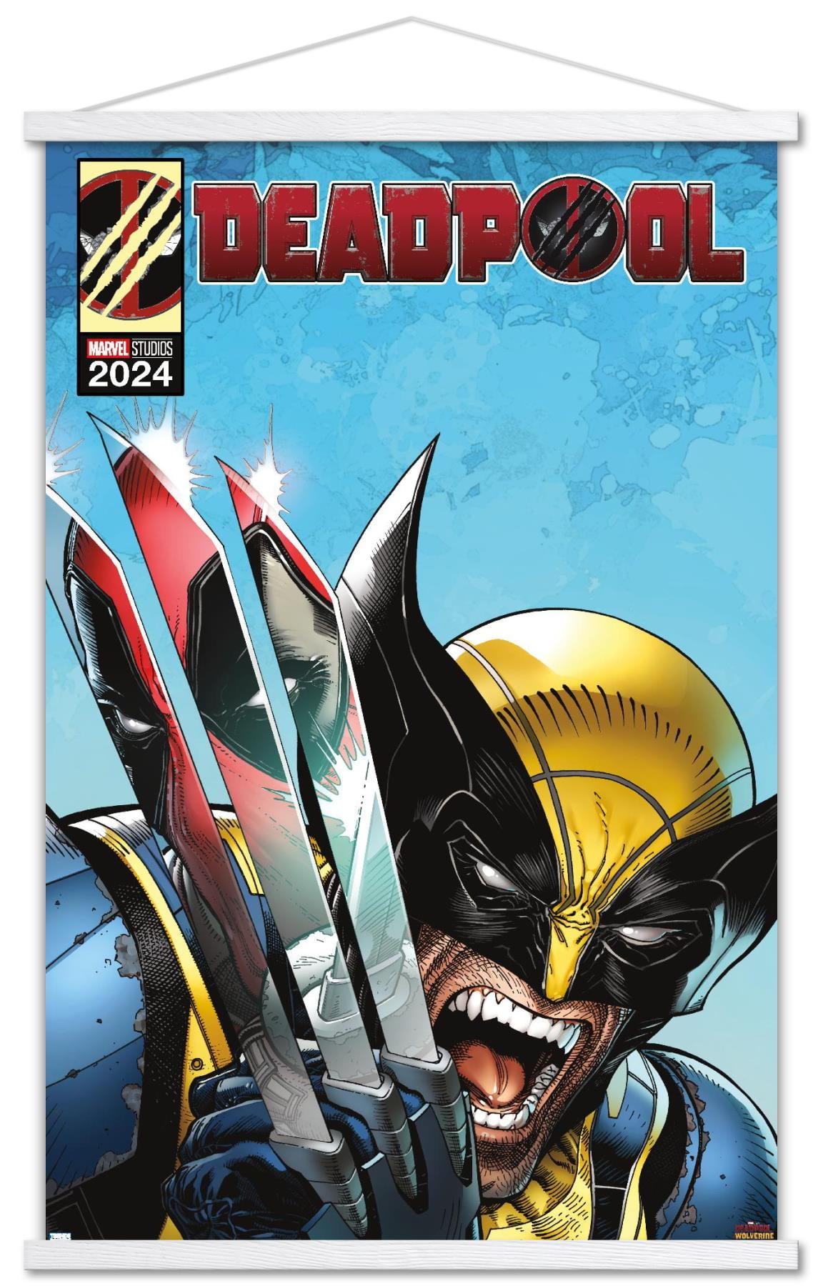 Marvel Deadpool & Wolverine - Homage Cover Wolverine Claws Wall Poster ...