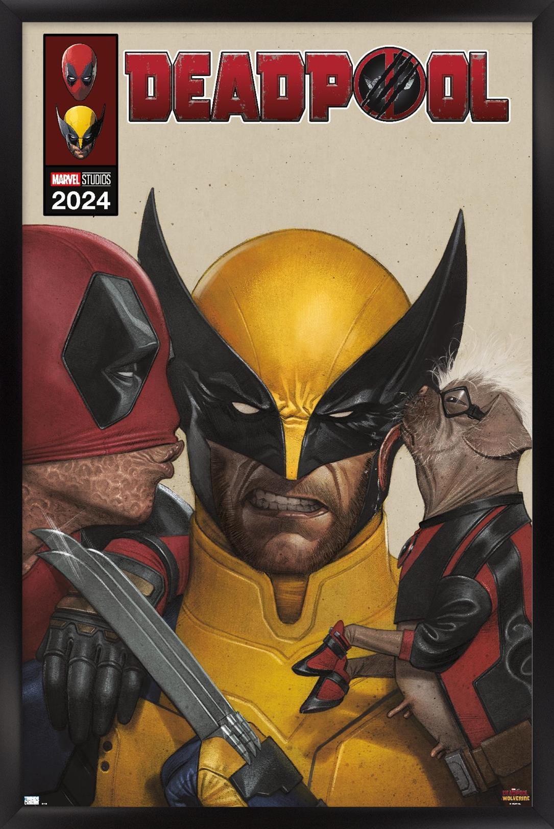 Marvel Deadpool & Wolverine - Homage Cover Wolverine Kisses Wall Poster ...