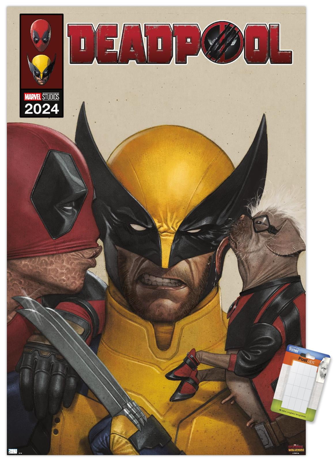 Marvel Deadpool & Wolverine - Homage Cover Wolverine Kisses Wall Poster ...
