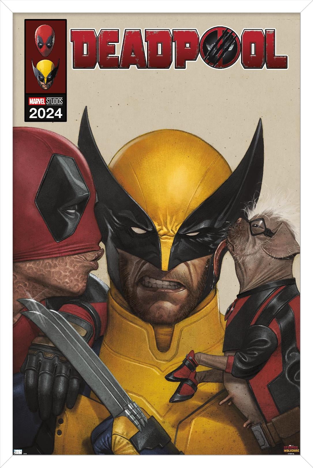 Marvel Deadpool & Wolverine - Homage Cover Wolverine Kisses Wall Poster ...