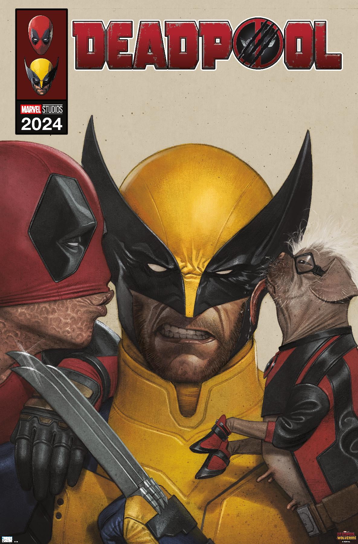 Marvel Deadpool & Wolverine - Homage Cover Wolverine Kisses Wall Poster ...