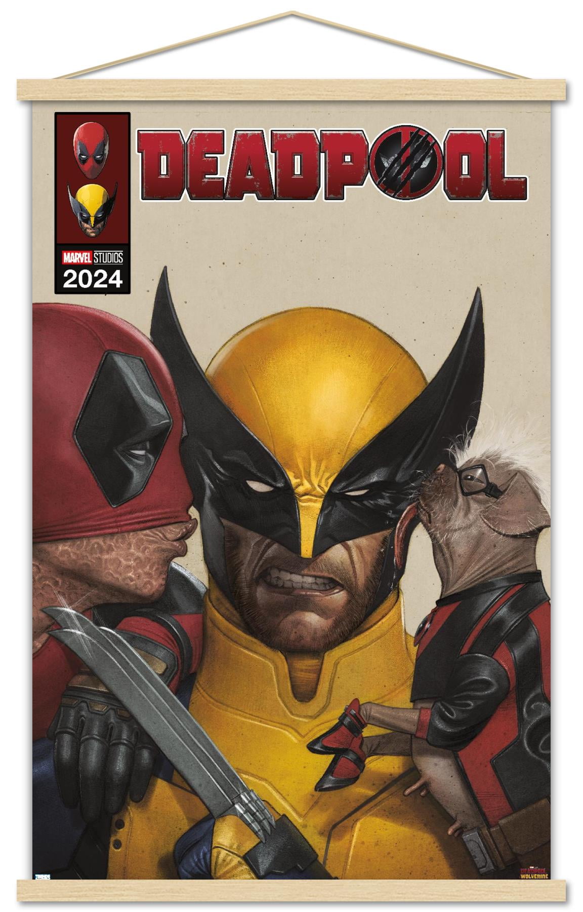 Marvel Deadpool & Wolverine - Homage Cover Wolverine Kisses Wall Poster ...