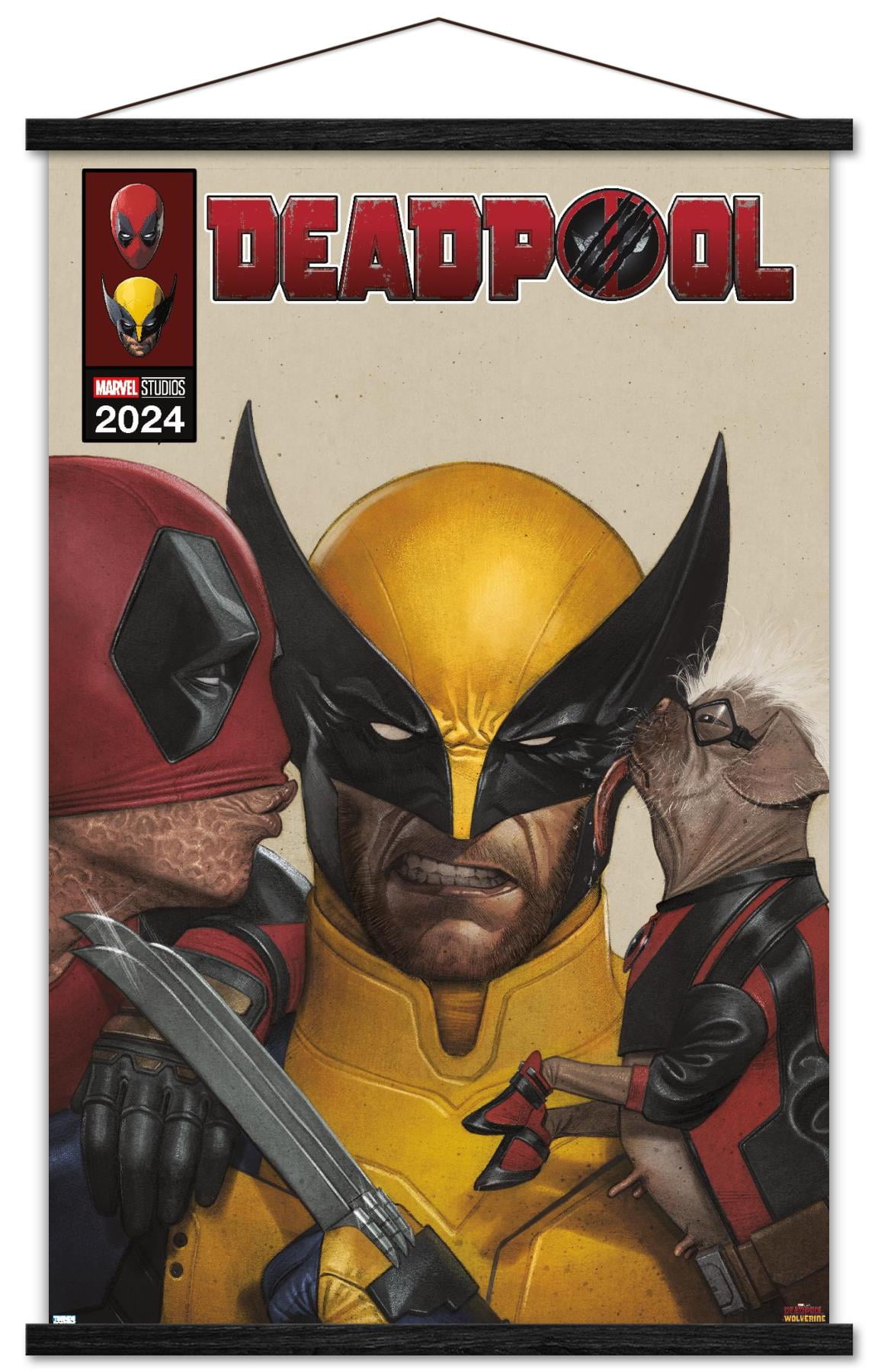 Marvel Deadpool & Wolverine - Homage Cover Wolverine Kisses Wall Poster ...