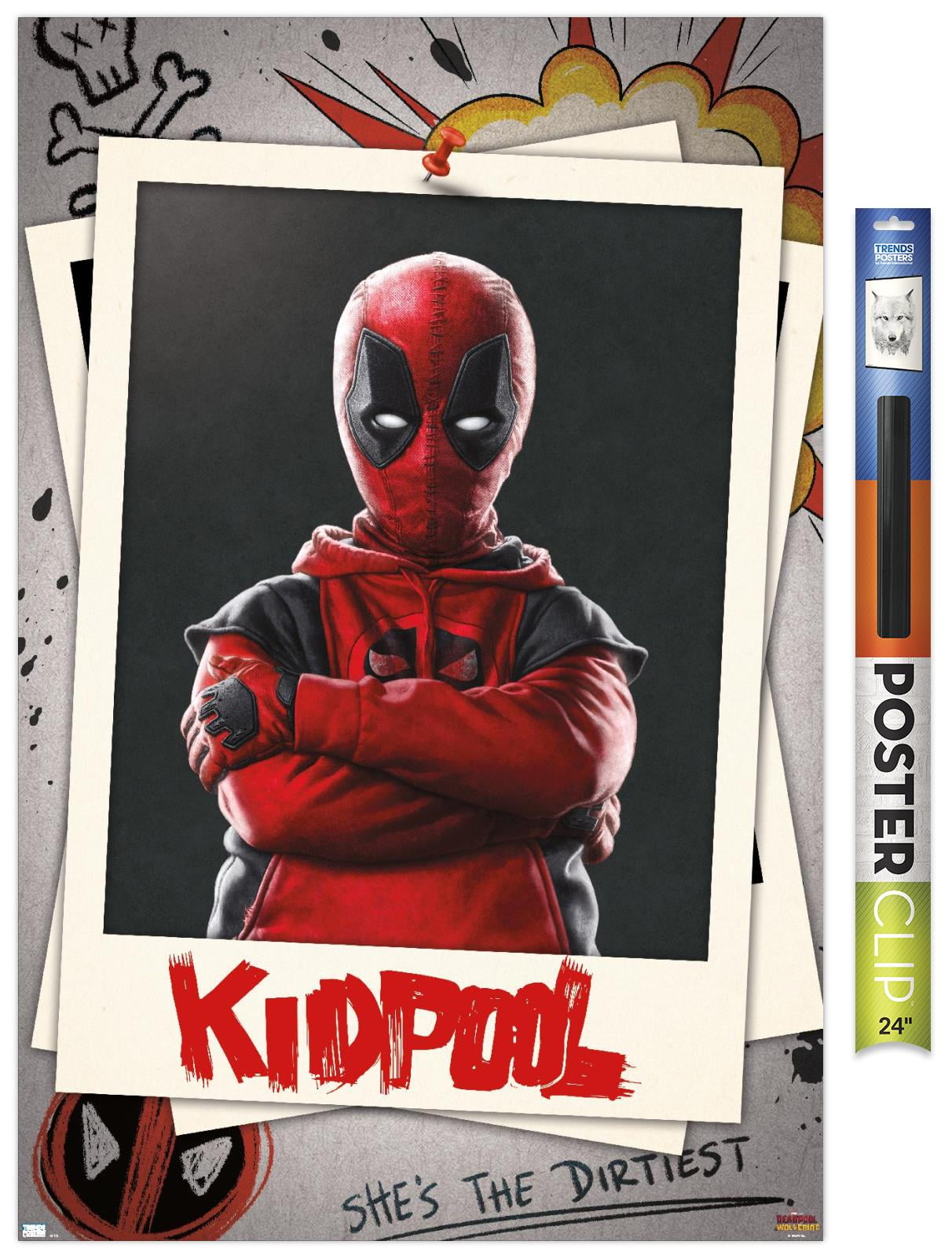 Marvel Deadpool & Wolverine - Kidpool Wall Poster, 22.375" x 34 ...
