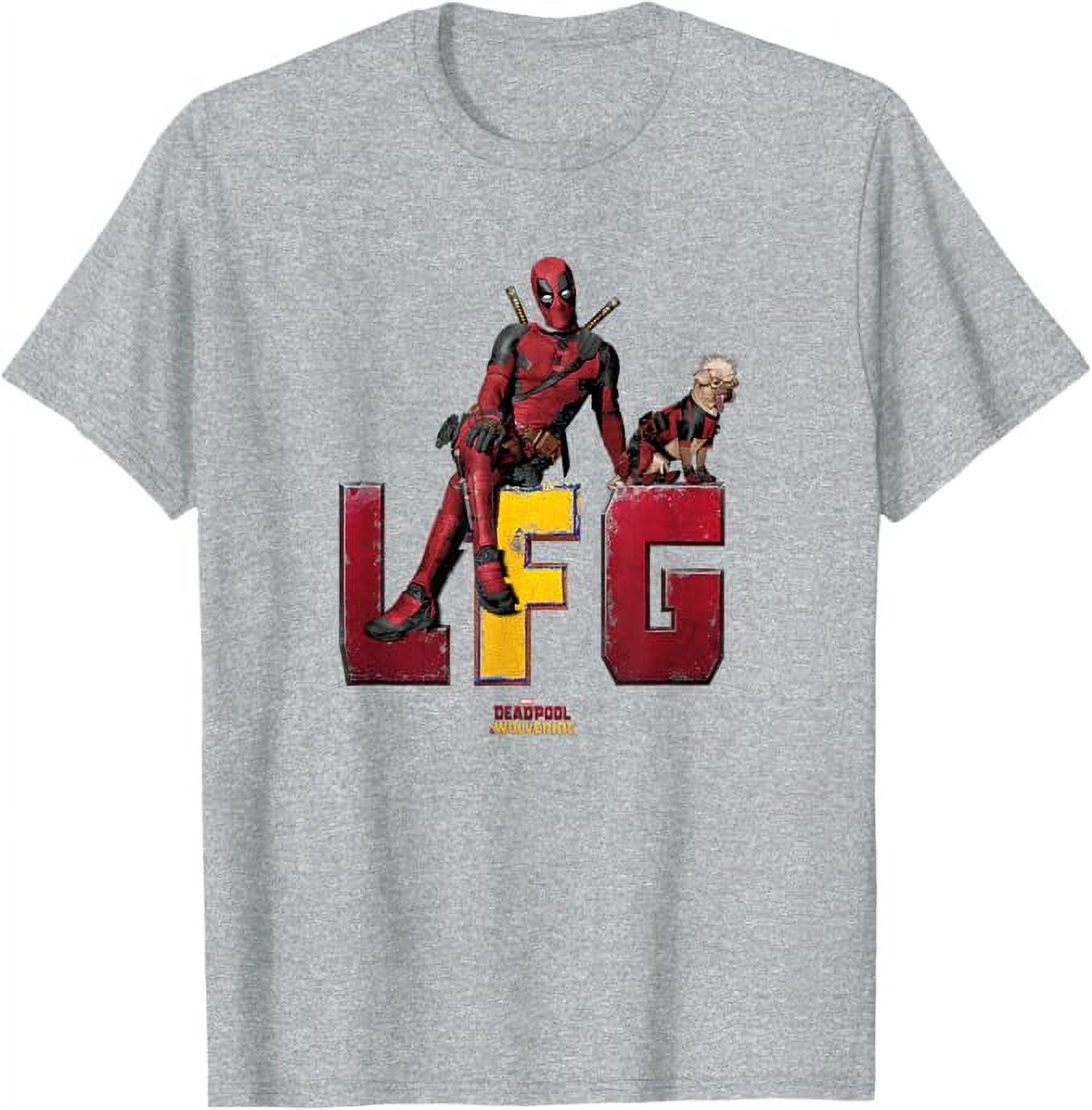 Marvel Deadpool & Wolverine LFG Deadpool & Dogpool Logo T-Shirt, Sport ...