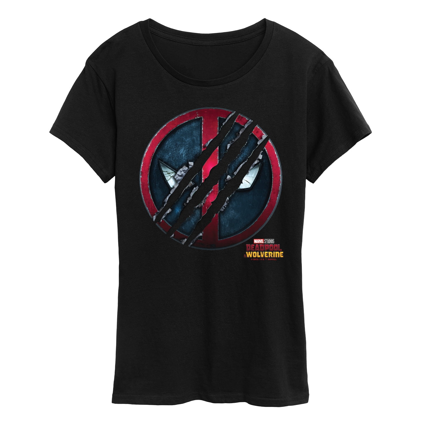Marvel Deadpool & Wolverine - Scratch Logo - Women's Short Sleeve ...